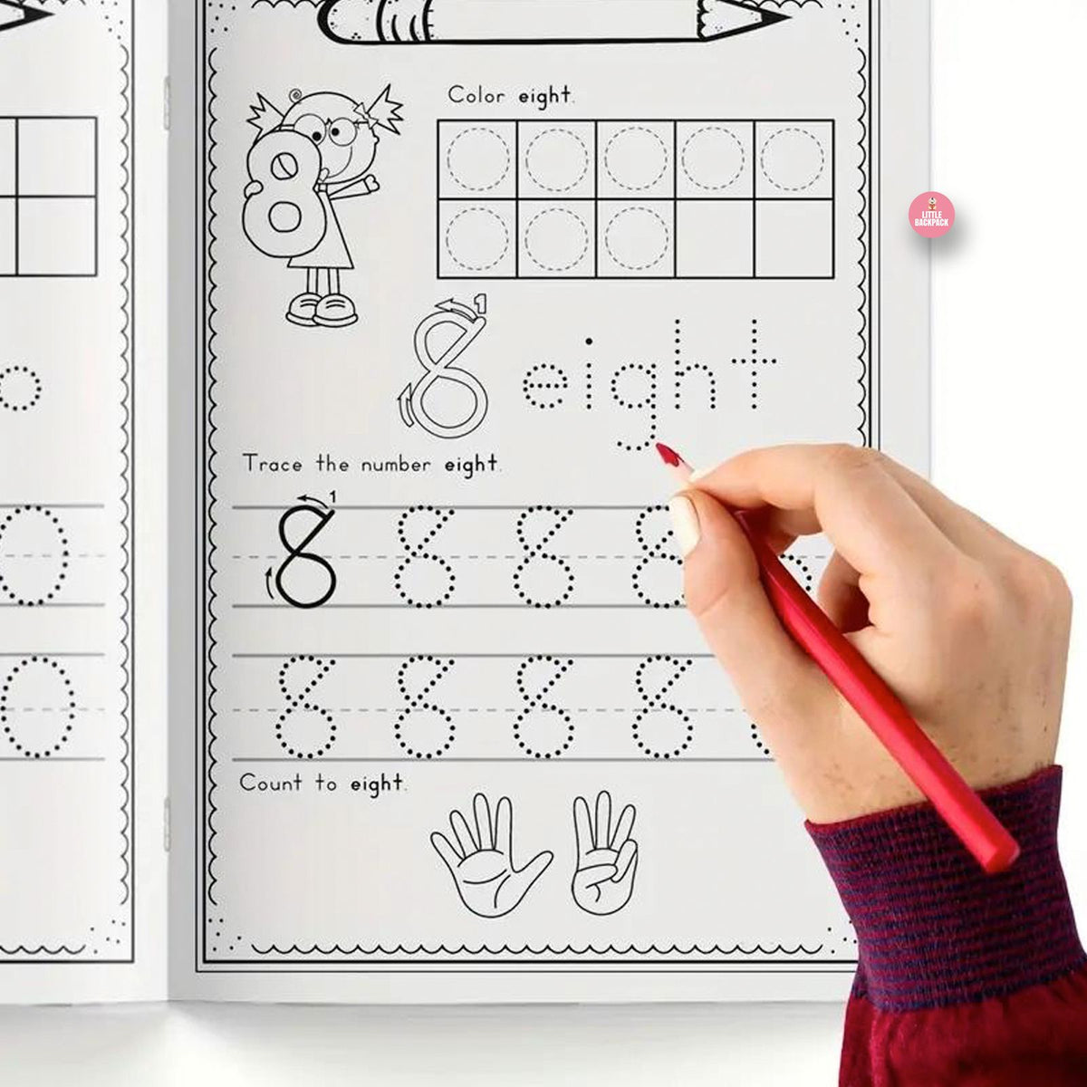 Number Tracing Workbook (0-30): Learn to Count, Trace, and Color ...